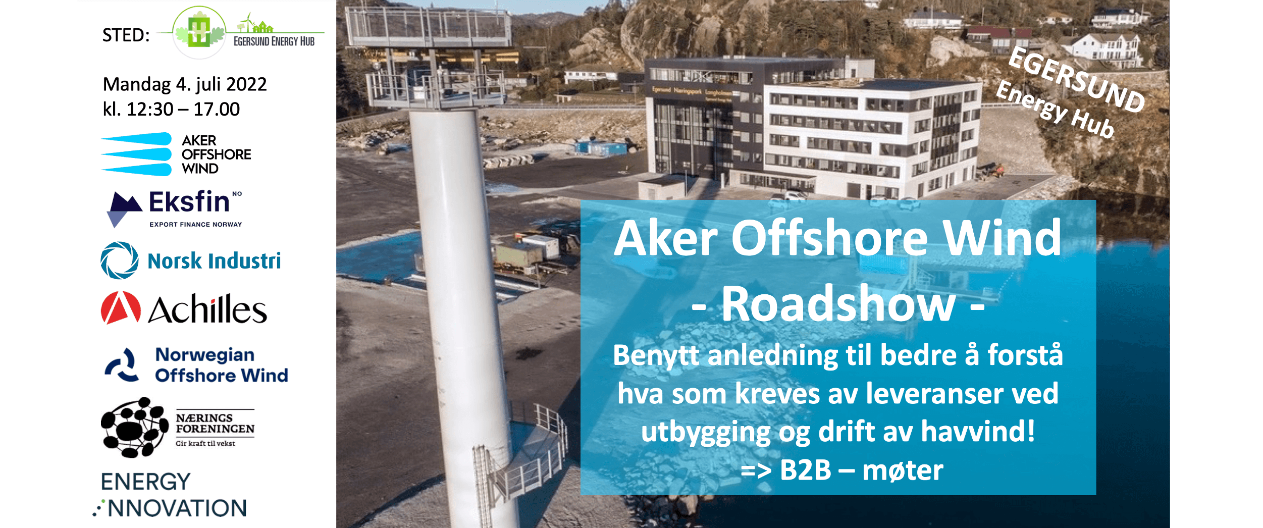 Roadshow - Aker Offshore Wind - Egersund – Norwegian Offshore Wind