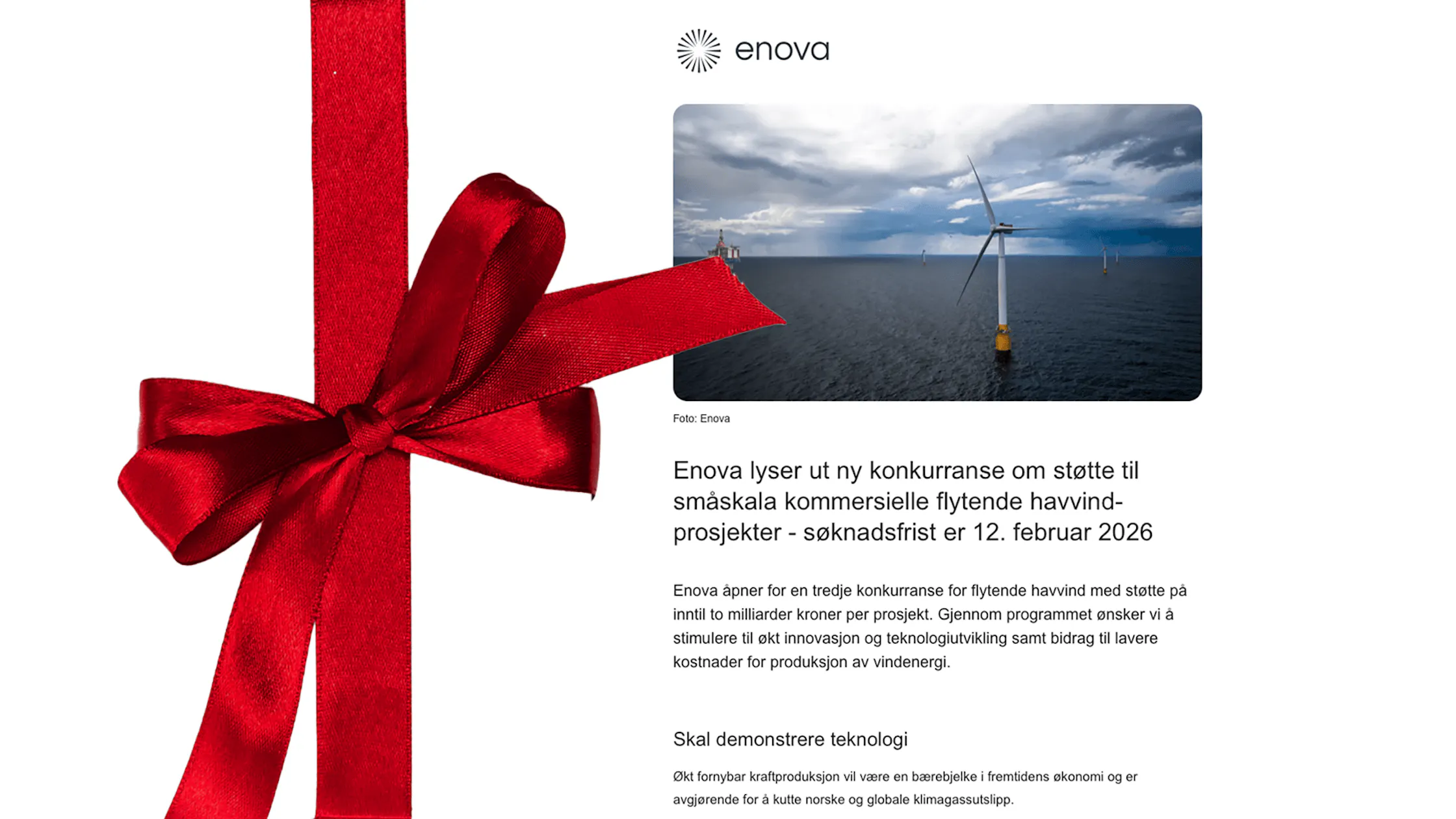 Enova launches competition for small-scale floating projects ...